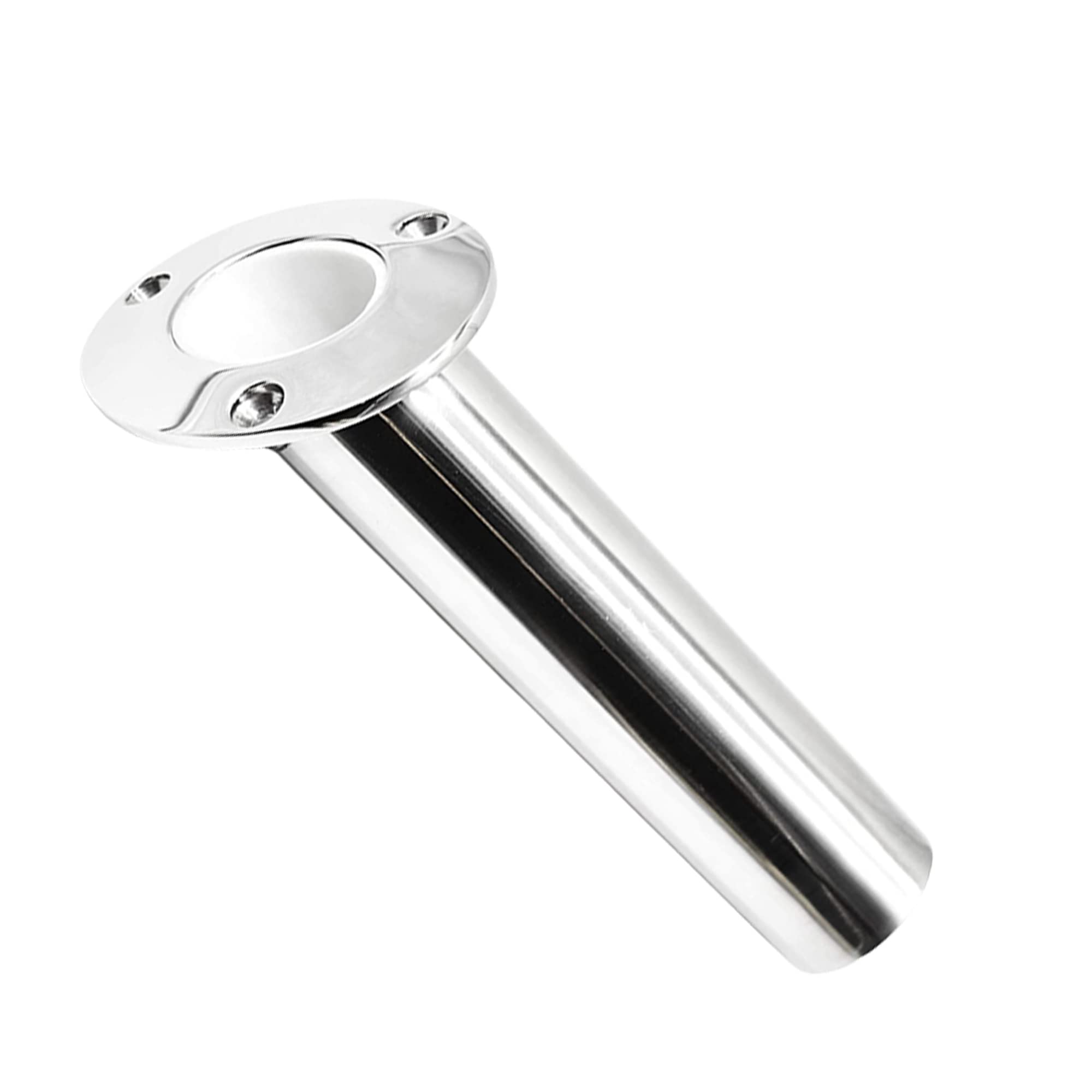 Cast 316 Stainless Steel Angled Flush Mount Rod Holder